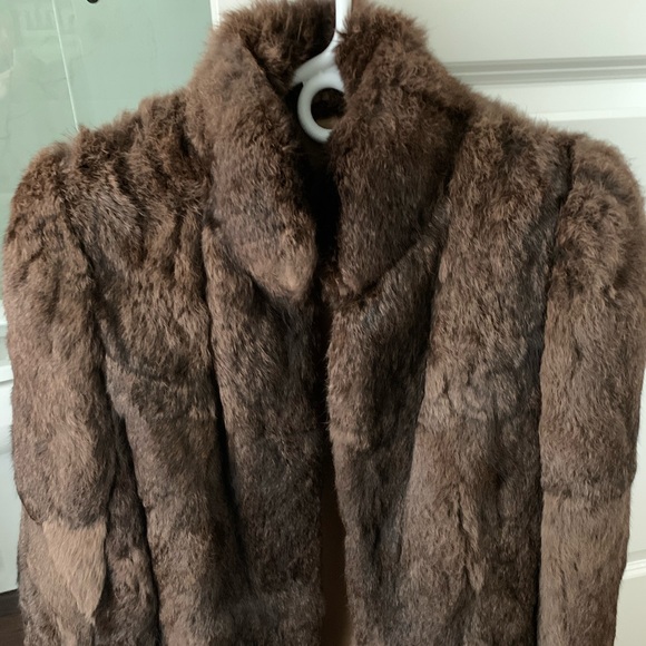 Jackets & Coats | Vintage Real Rabbit Fur Coat | Poshmark